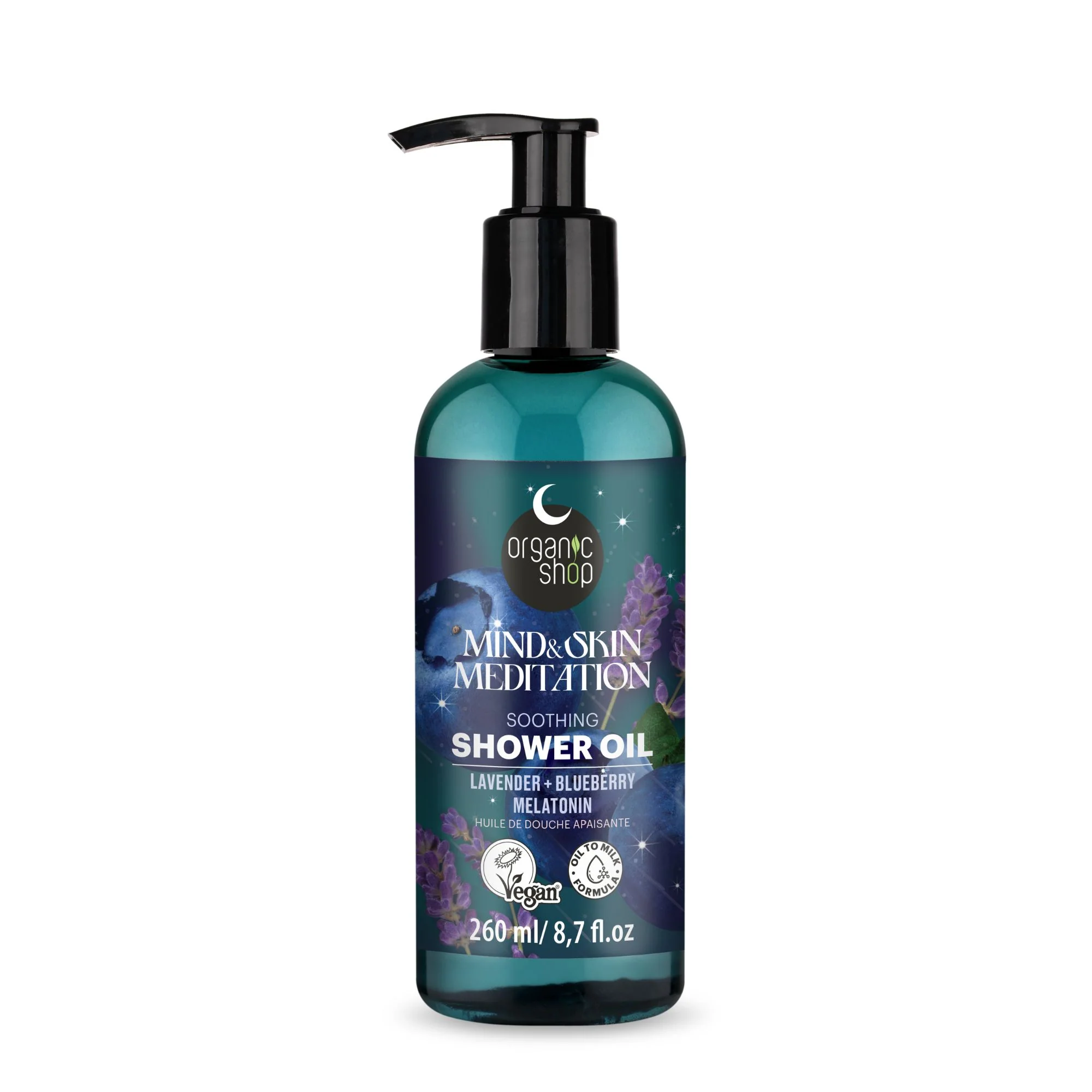 SLEEPING SOOTHING SHOWER OIL MIND & MEDITATION - Ambiance Elements