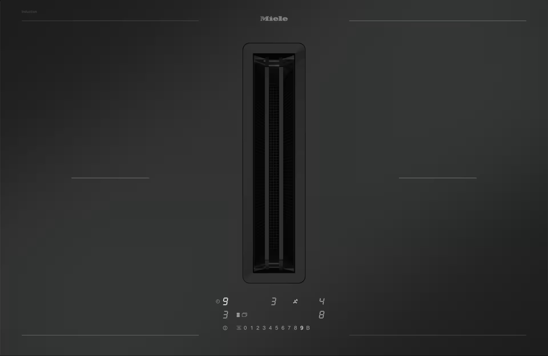 Miele Induction hob with integrated extraction KMDA7876 FL-U MattFinish ...