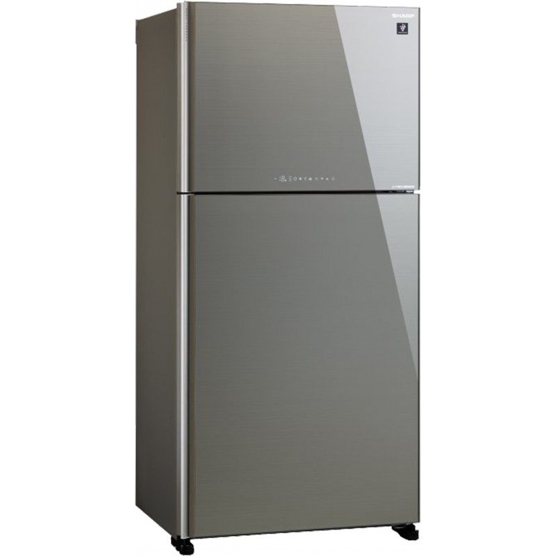 Sharp SJ-XG690GSL Free standing Fridge Freezer, H x W x D = 187 x 82 x ...