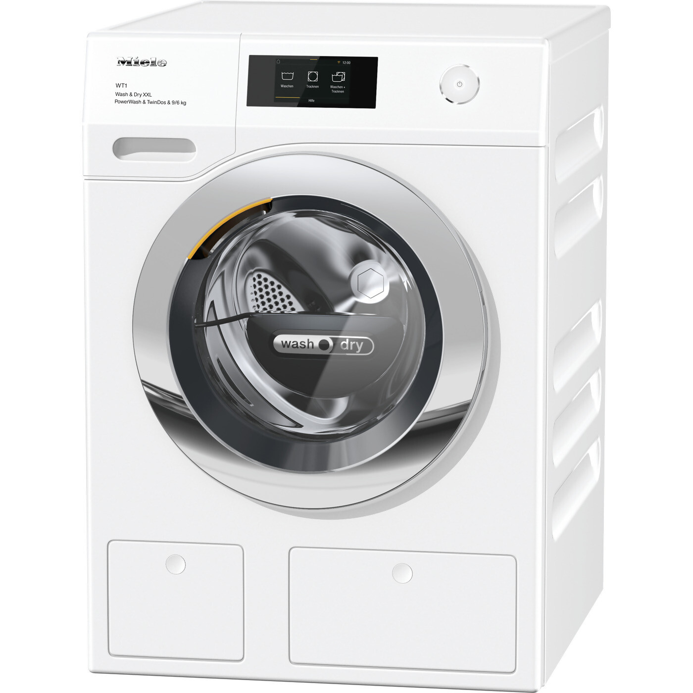 Miele WTR870 WPM Free Standing Washing Machine & Dryer 8kg / Drying ...